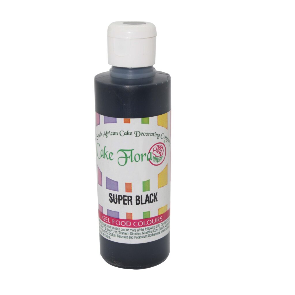 BAKING GEL COLOURS CAKE FLORA SUPER BLACK 150ml - Hasmart