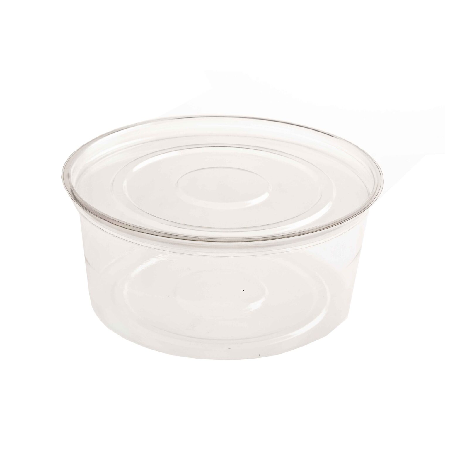 PLASTIC CLEAR BON BON TUB & LID 165 d X 70mm - Hasmart