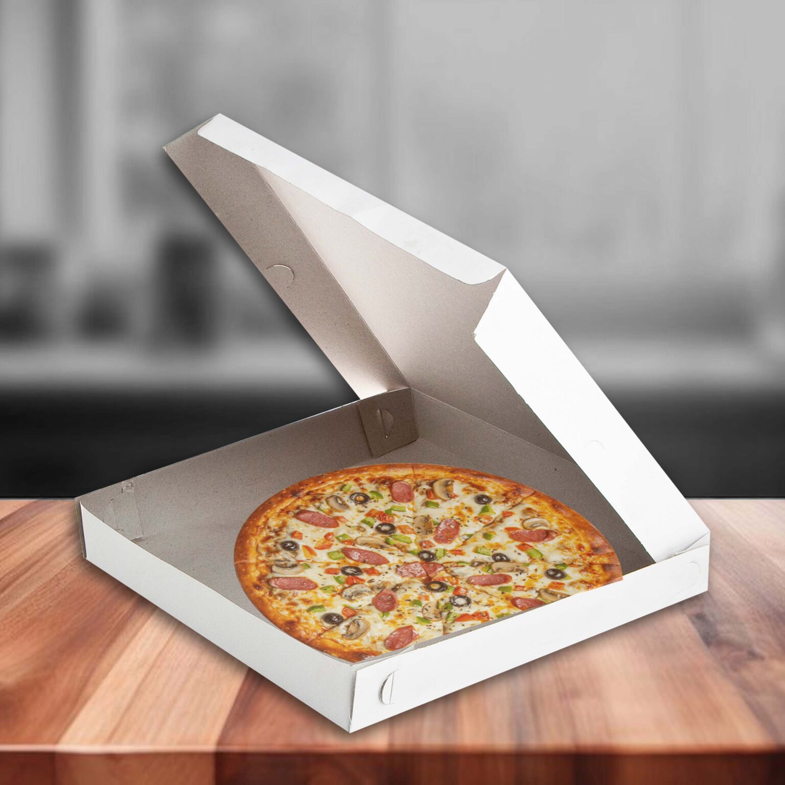 PIZZA BOX LARGE 12x12x1.5" - Hasmart