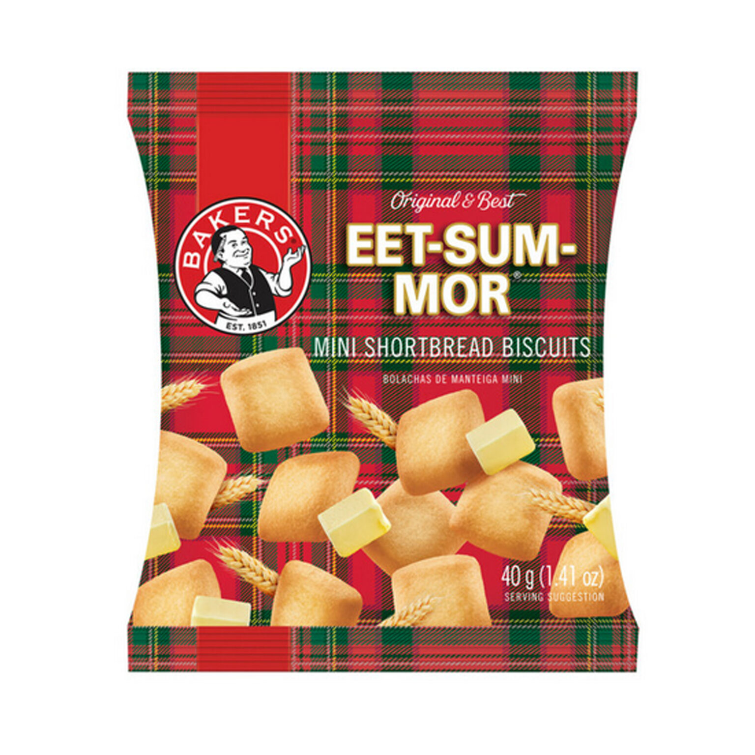 BAKERS MINI EET-SUM-MOR SHORTBREAD BISCUIT 40g - Hasmart