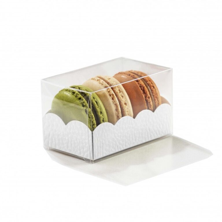PVC MACARON BOX 8x5x5cm PEARL - Hasmart