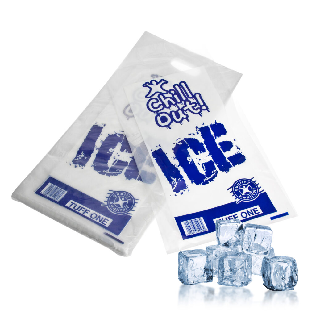 PRINTED CHILL OUT ICE BAGS 250x580x60mic - Hasmart