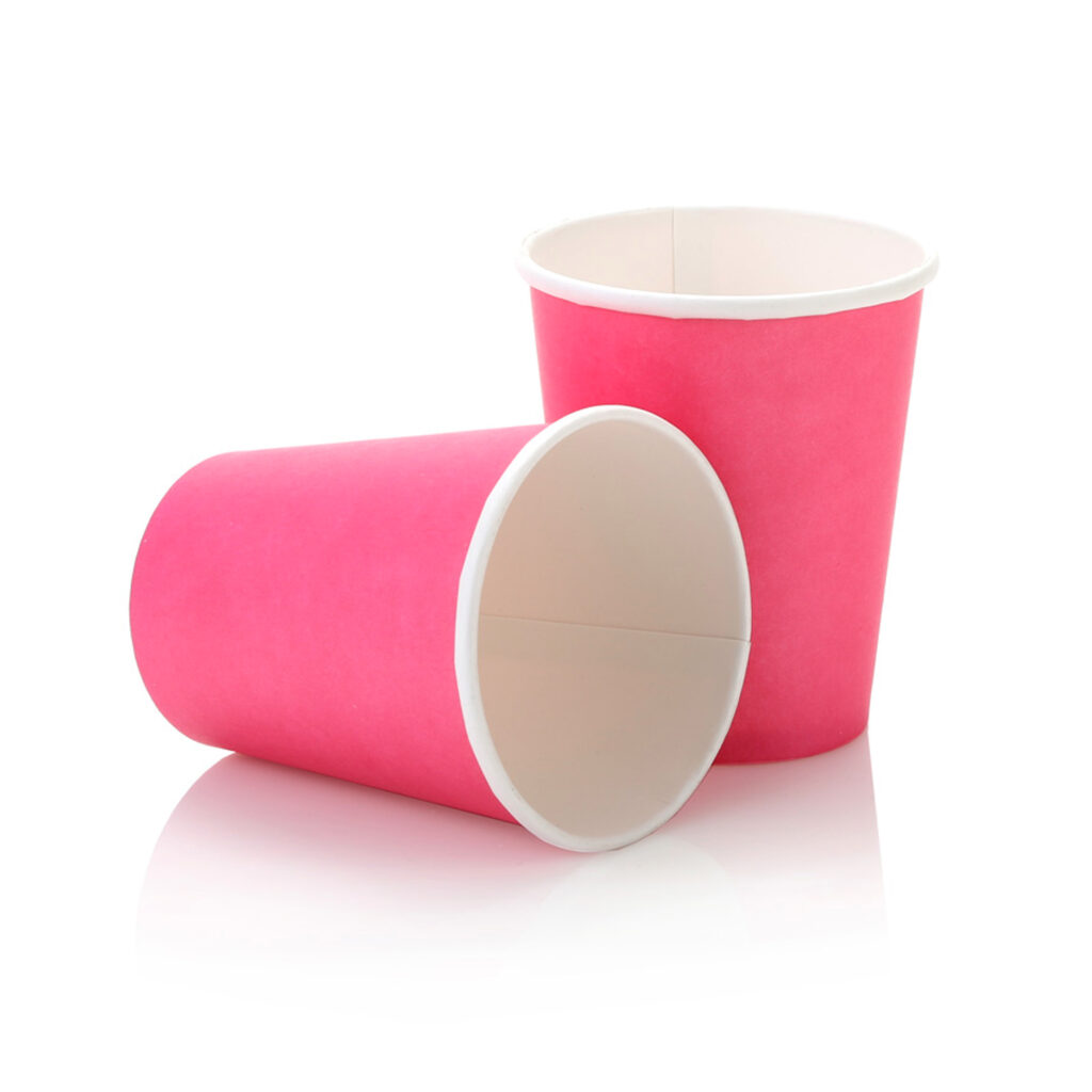 SINGLE WALL PINK CUP 250ml (1x50) - Hasmart