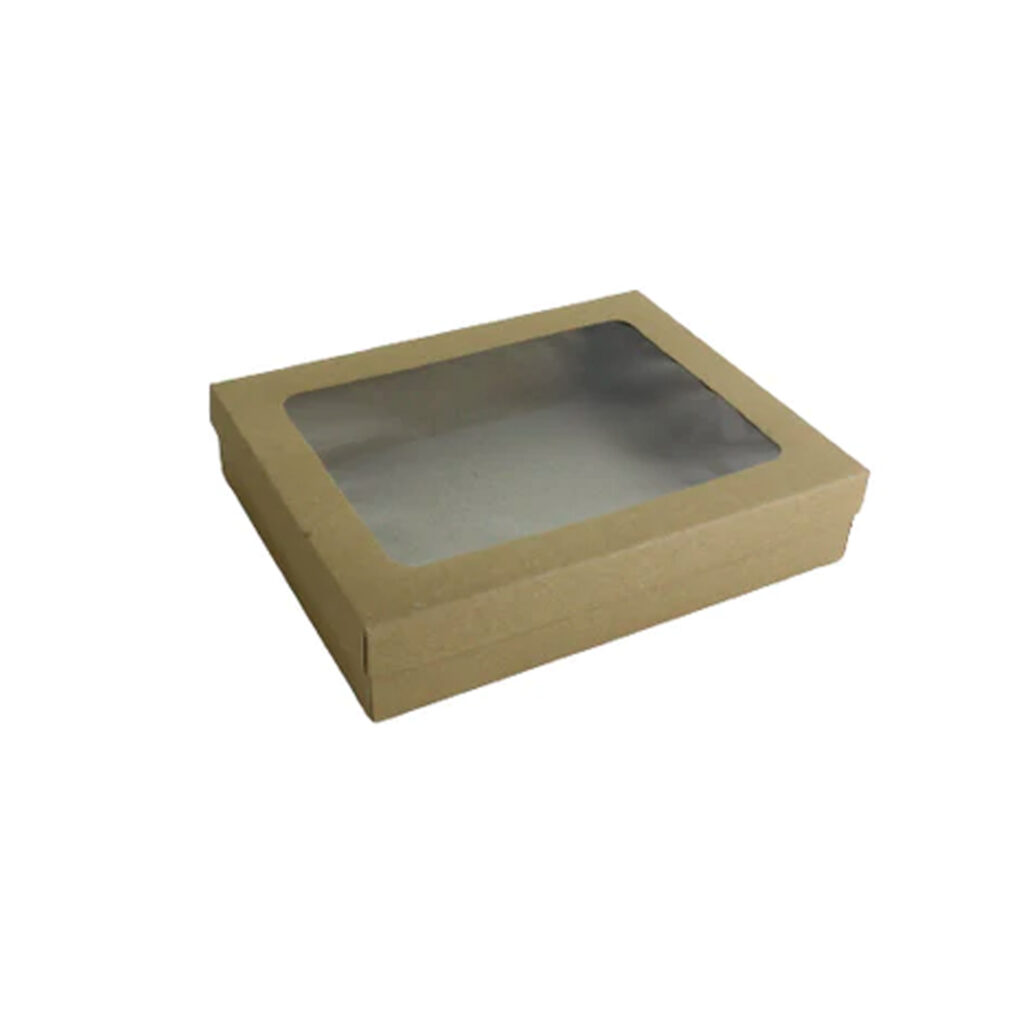 CONFECTIONERY BISCUIT BOX 24x19x5cm KRAFT - Hasmart