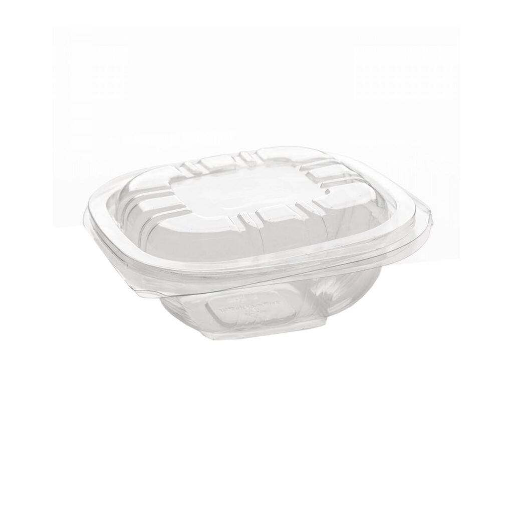 CLEAR TUB WITH CLAMSHELL LID SQUARE 850ml - Hasmart
