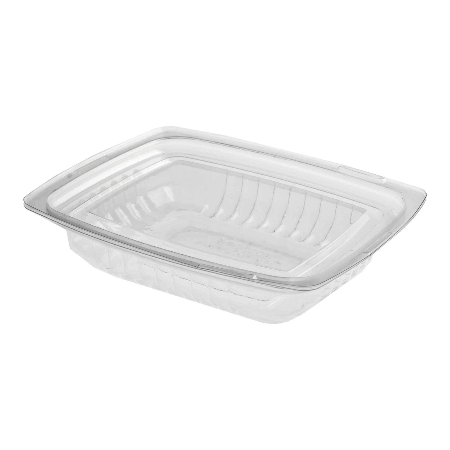 PLASTIC CLEAR RECT CONTAINER 250ml 152x132x35mm - Hasmart