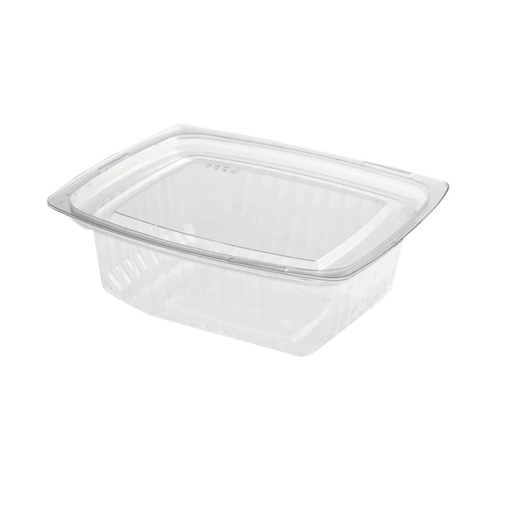 PLASTIC CLEAR RECT CONTAINER 500ml 152x132x45mm - Hasmart