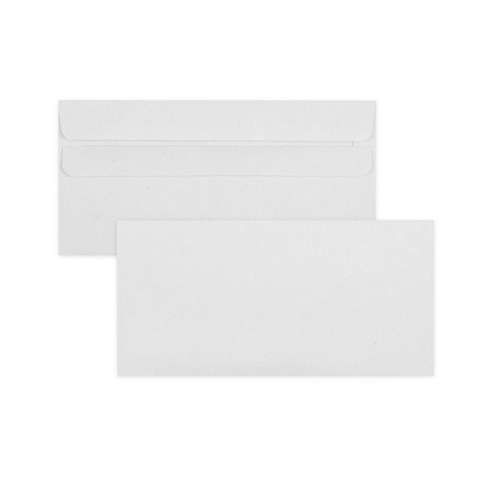 ENVELOPES DL SEAL EASY WHITE OPAQUE 110x220mm - Hasmart