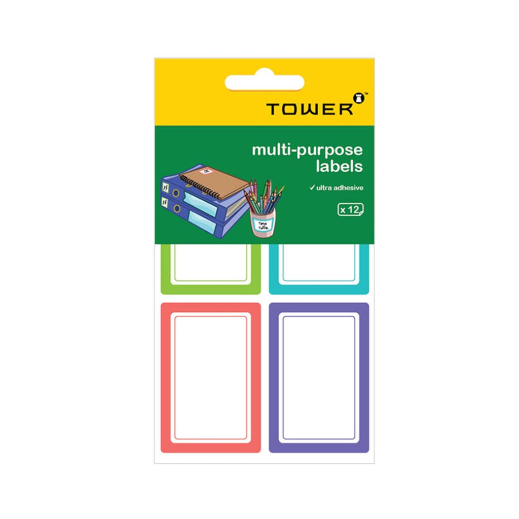 TOWER ULTRA ADHESIVE MULTI PURPOSE LABELS (12 LABELS) (TBD) - Hasmart