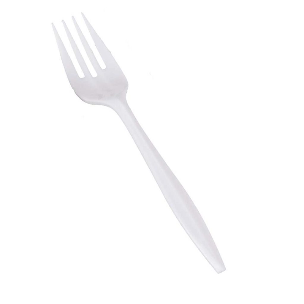 PREMIUM QUALITY PLASTIC FORK WHITE (1x250) - Hasmart
