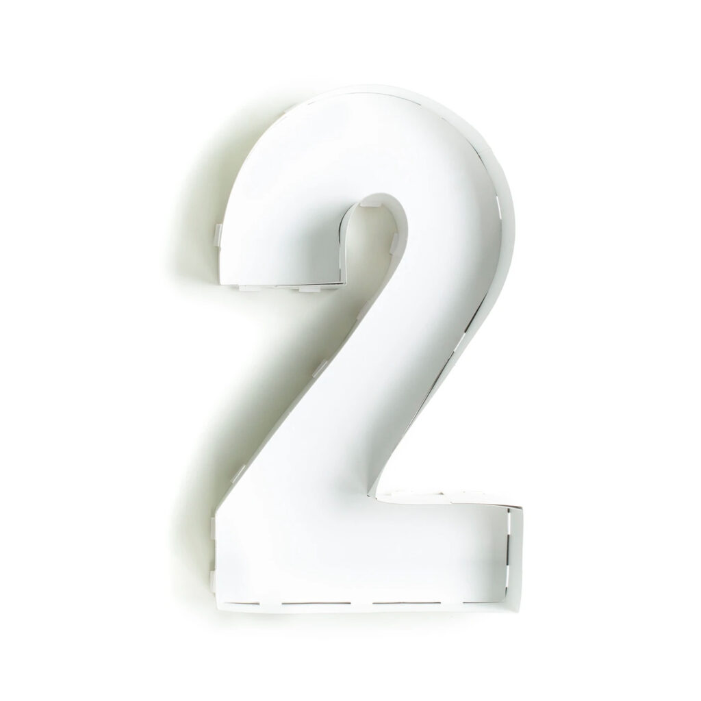 NUMBER SHAPED BOX NUMBER 2 (TBD) - Hasmart