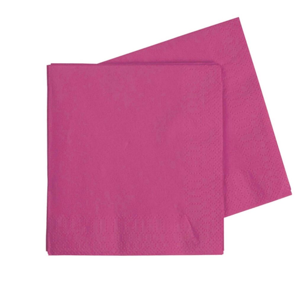 20'S 2PLY CERISE SERVIETTES (TBD) - Hasmart
