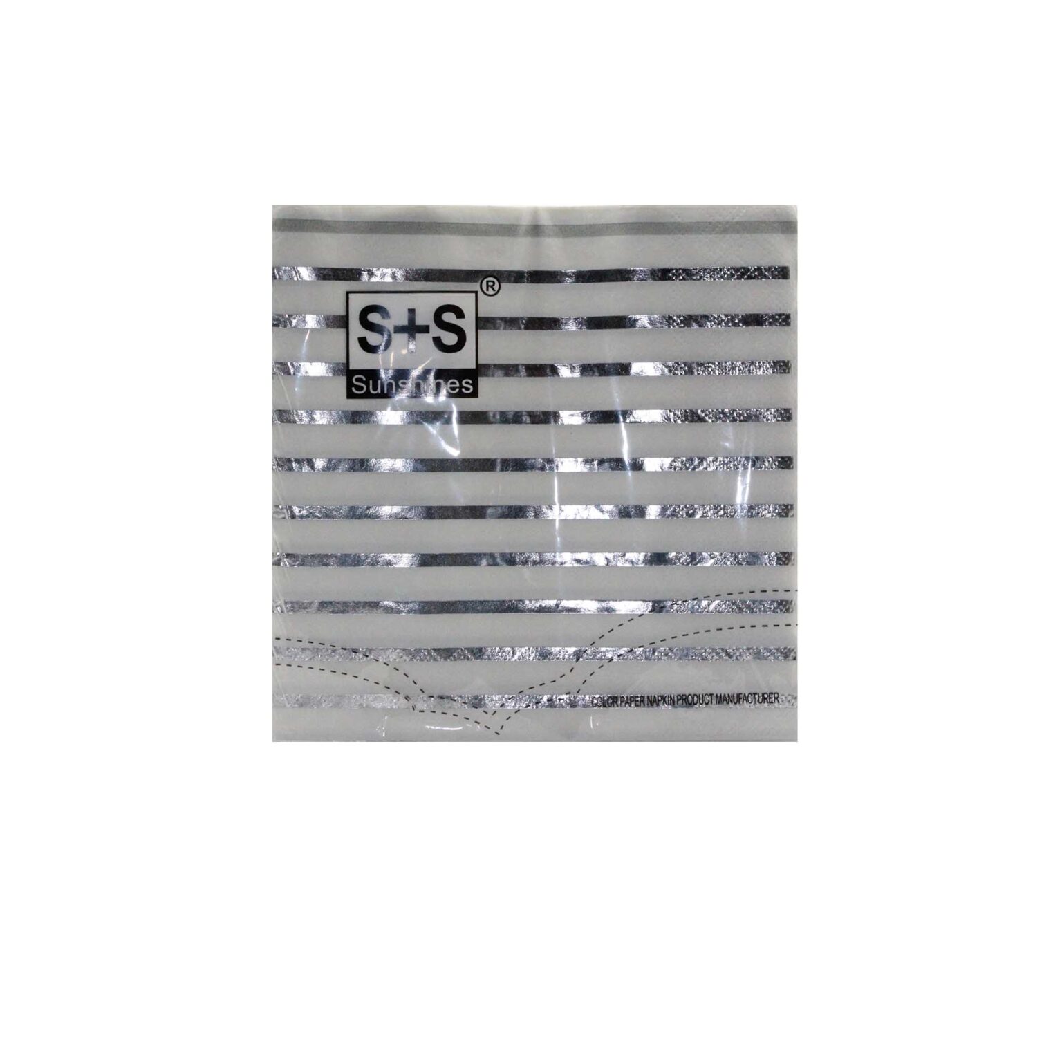 20 2PLY SERVIETTES SILVER STRIPES (TBD) - Hasmart