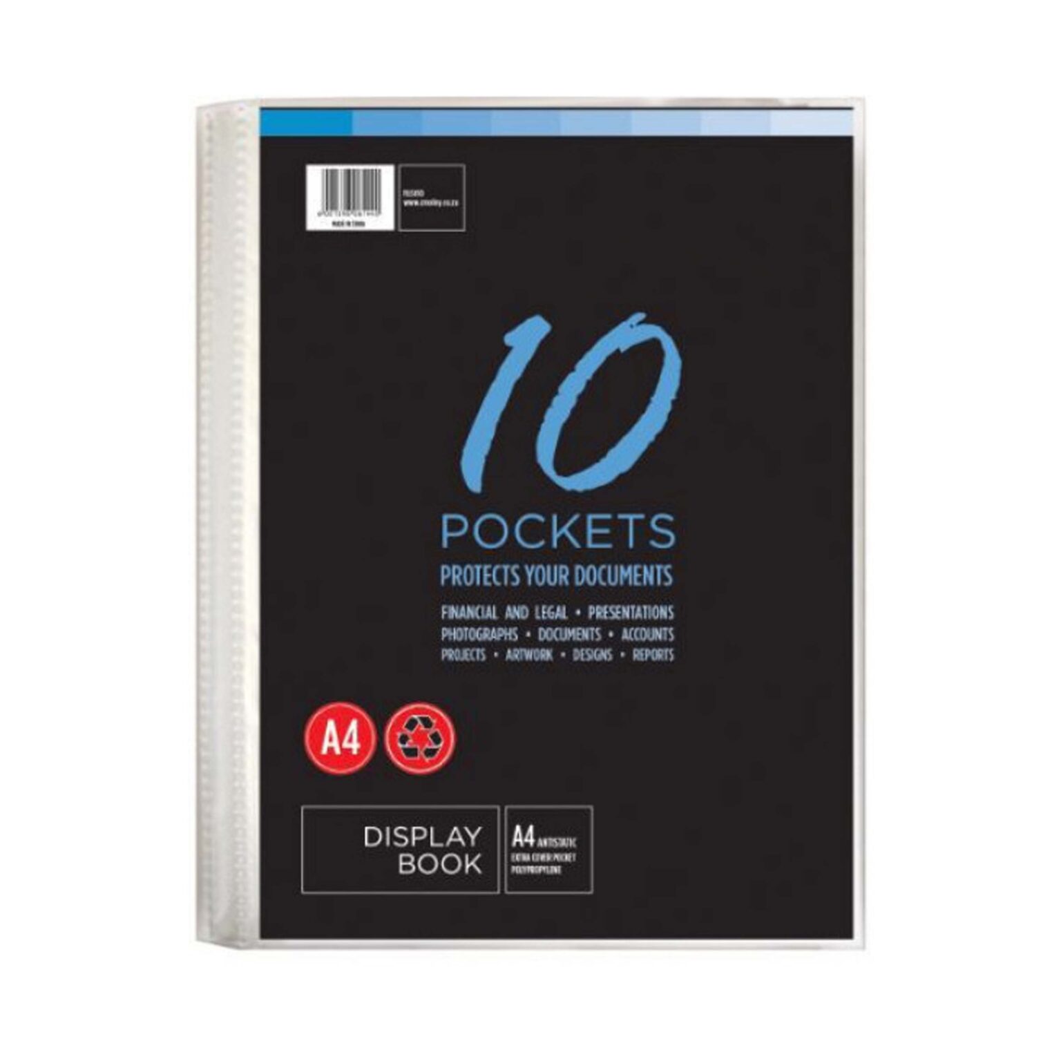 CROXLEY DISPLAY FILE A4 10POCKETS - Hasmart