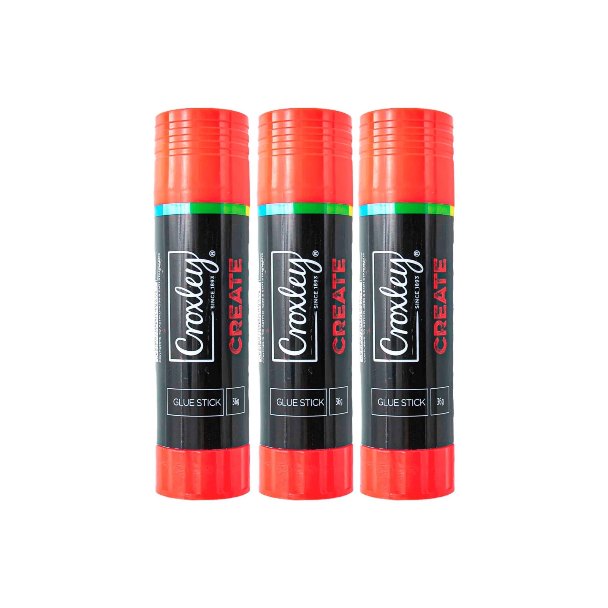 PACK (3) CROXLEY CREATE GLUE STICKS - Hasmart