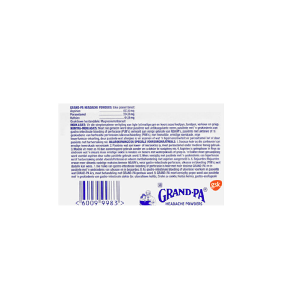 GRAND-PA HEADACHE POWDER SACHET - Hasmart