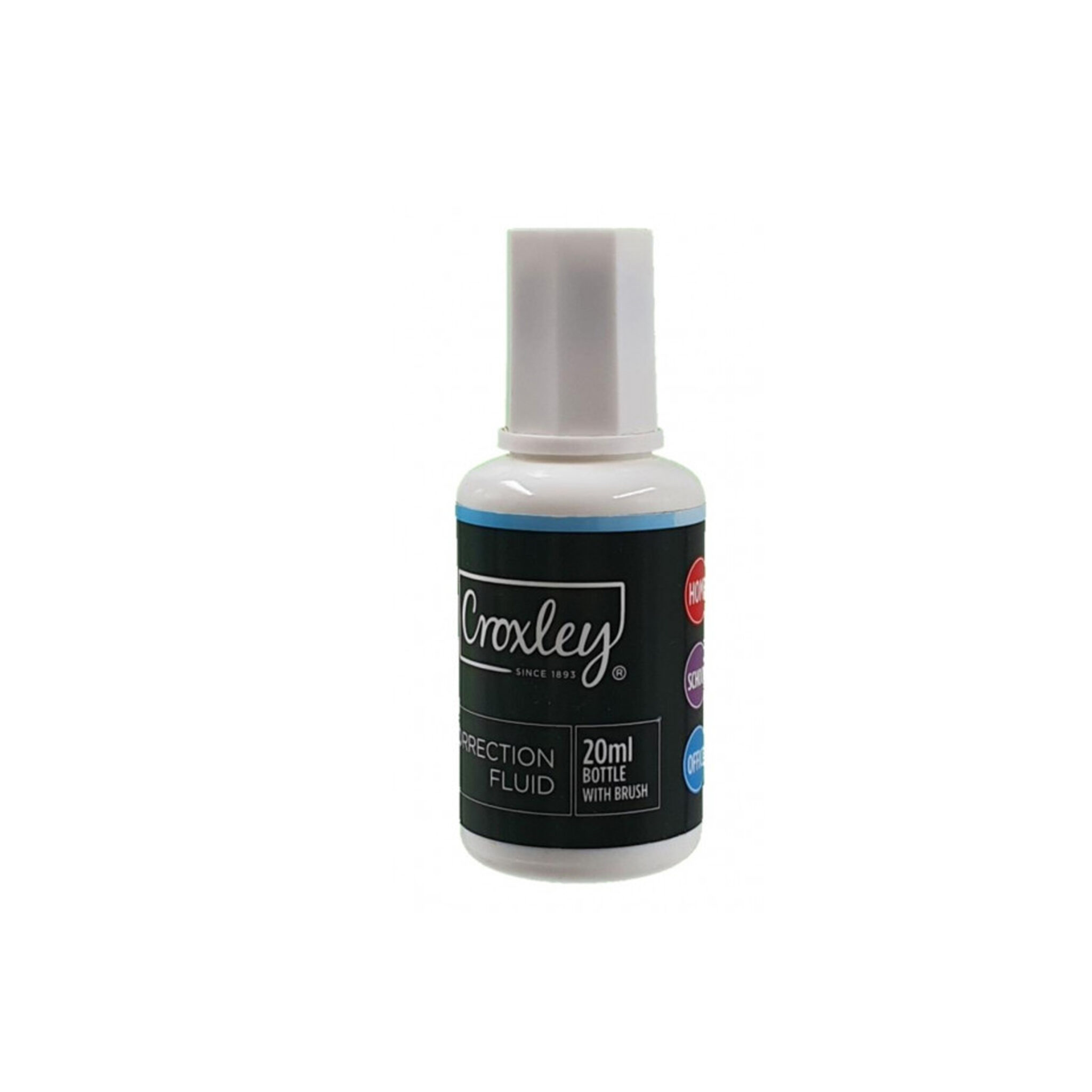 CROXLEY CORRECTION FLUID (TIPPEX) WITH BRUSH 20ml - Hasmart