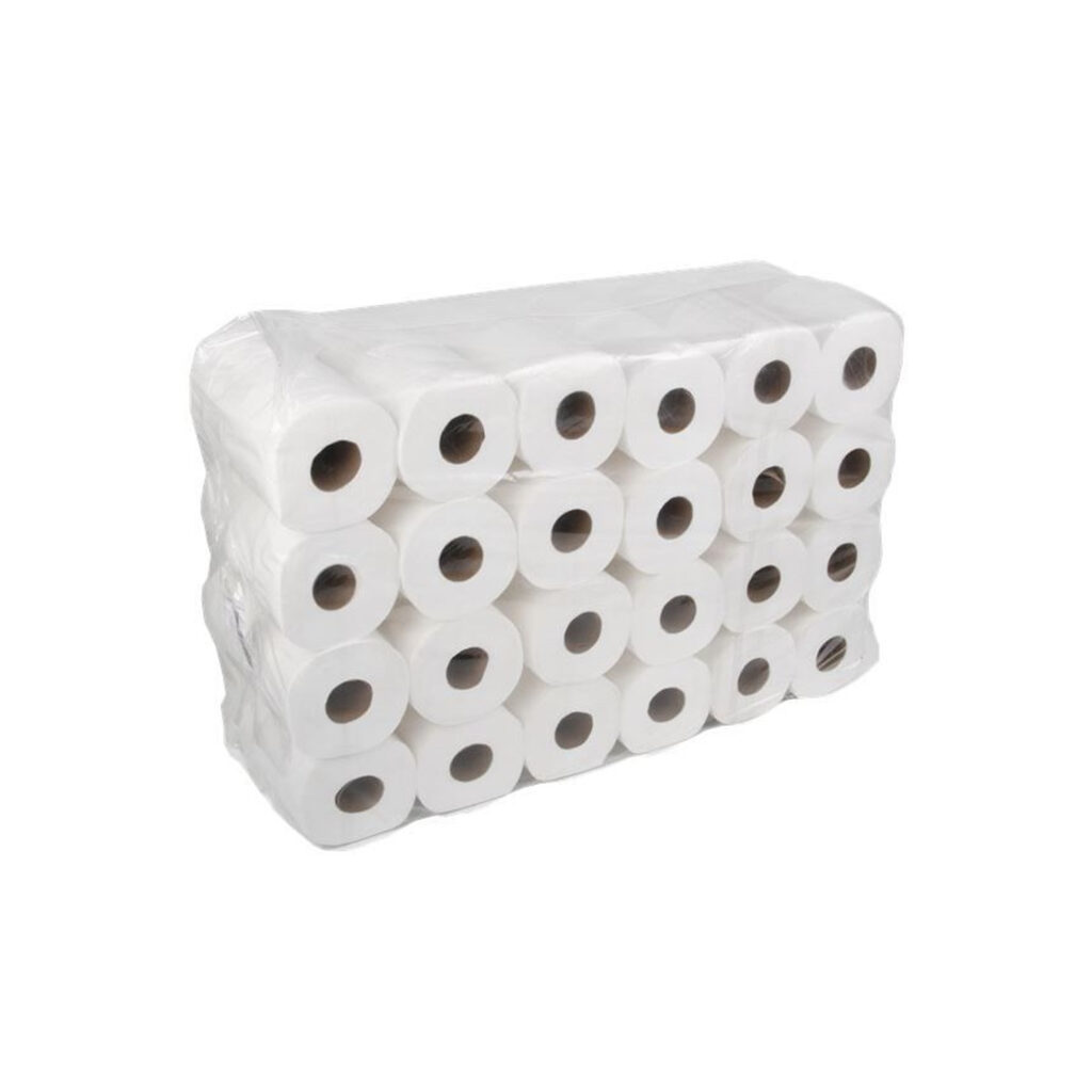 HASMART TOILET ROLL 2PLY VIRGIN UNWRAPPED 350 SHEETS (1x48) - Hasmart