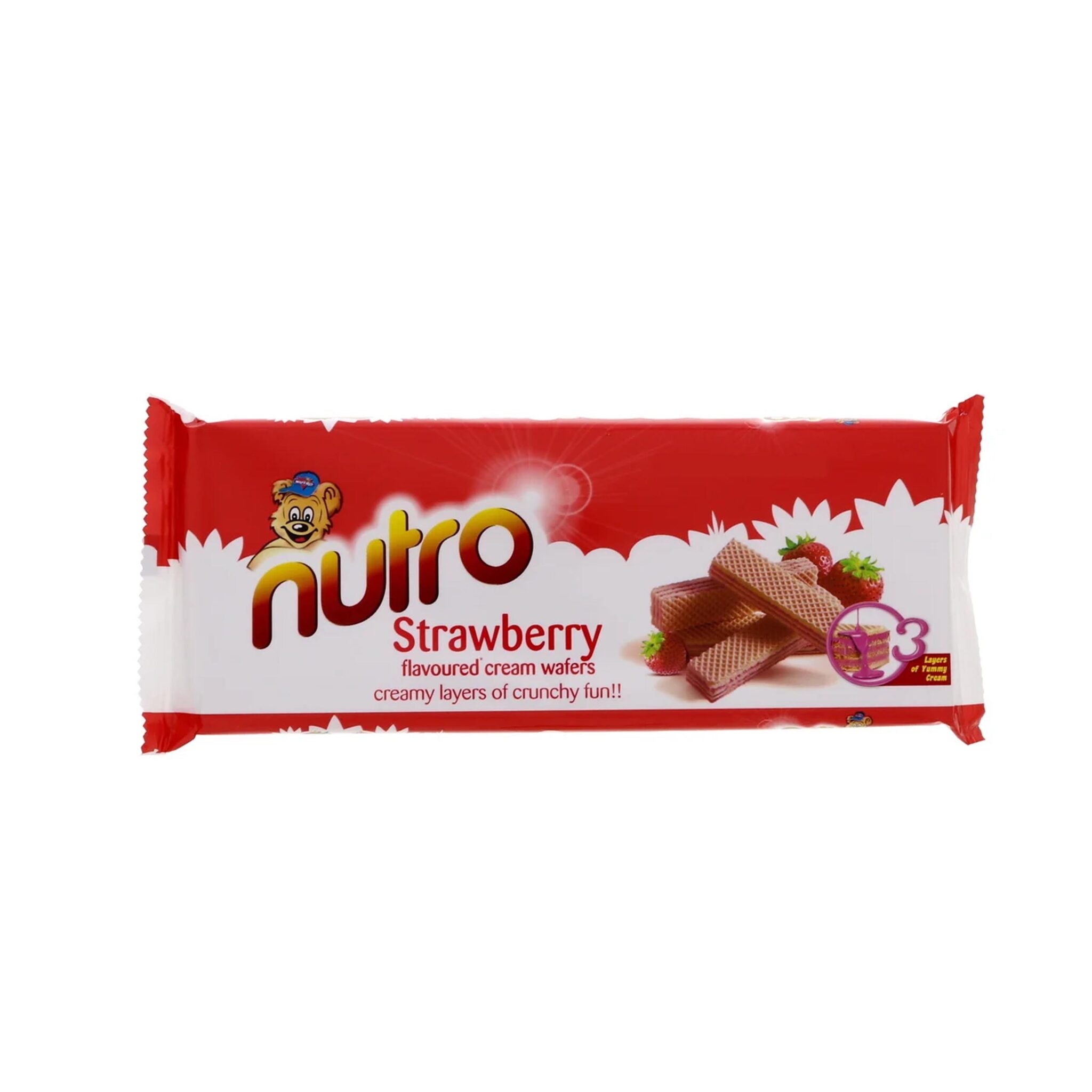 NUTRO FLAVOURED CREAM WAFERS 75g STRAWBERRY - Hasmart