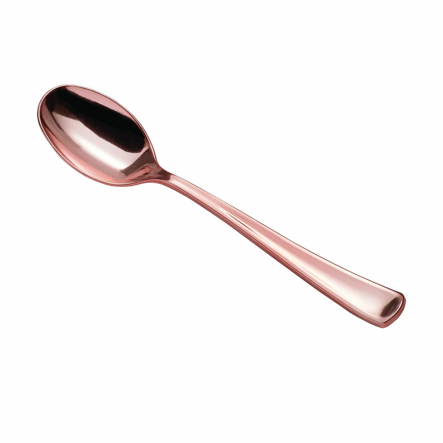 DISPOSABLE TABLE SPOON ROSE GOLD 17.2cm (1x10) - Hasmart