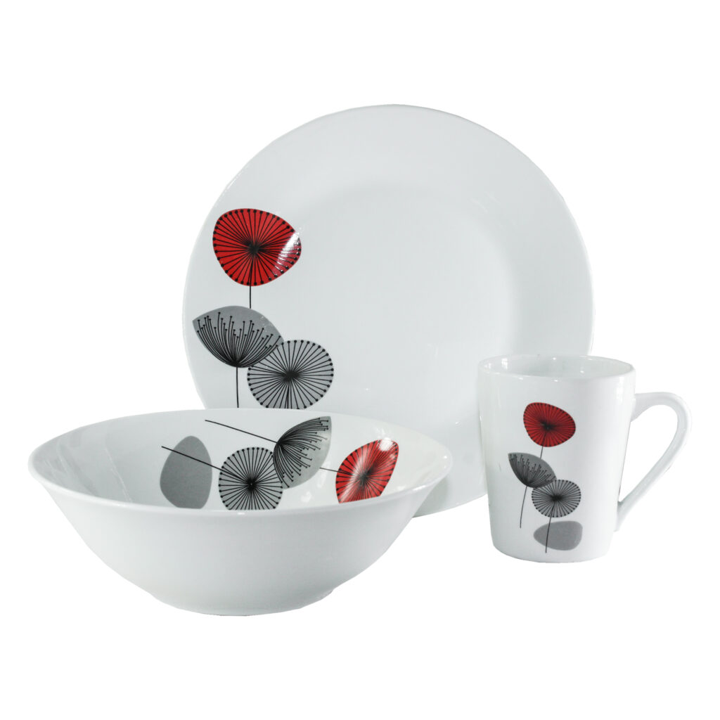 NICE ONE DINNER SET WHITE 12PC - Hasmart