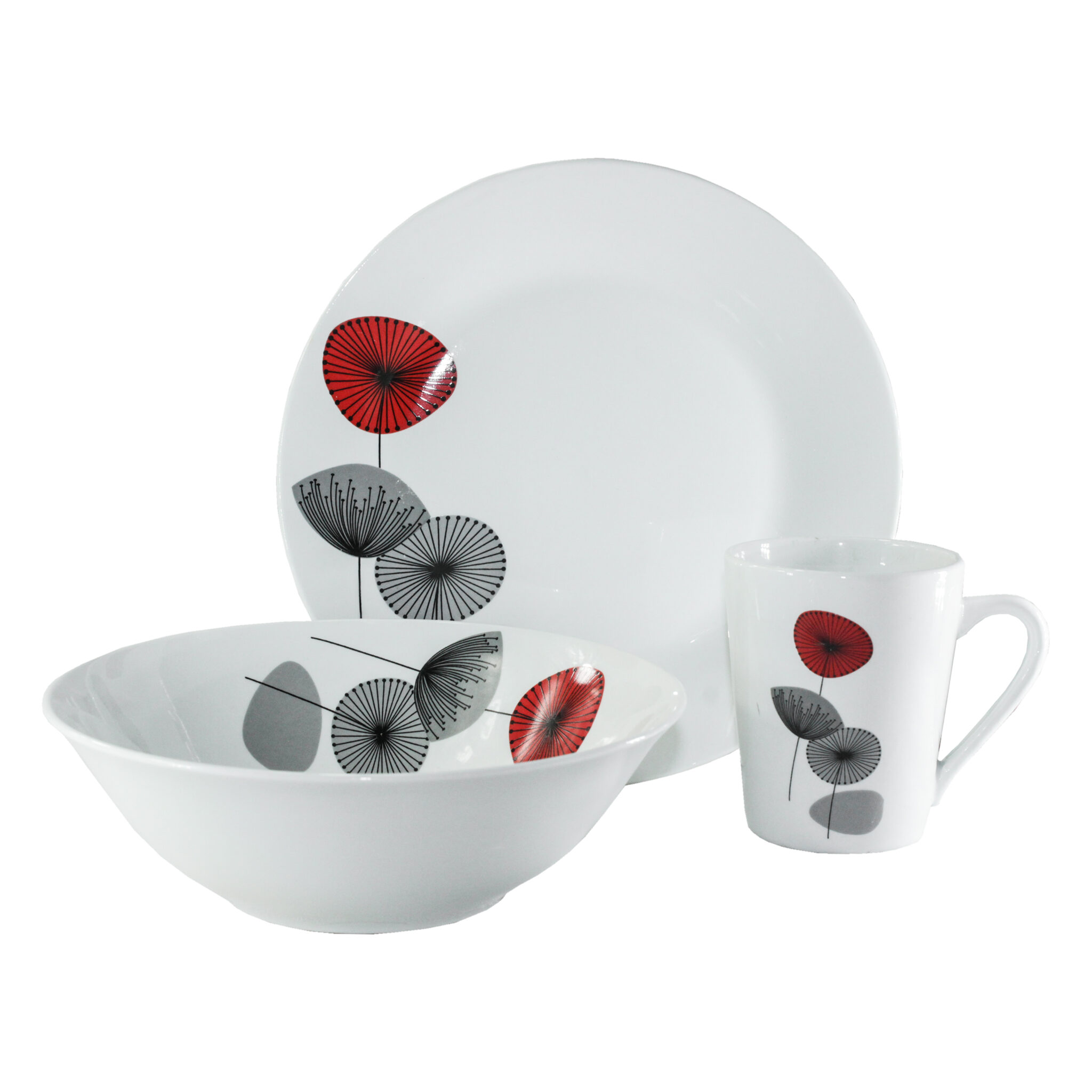 NICE ONE DINNER SET WHITE 12PC - Hasmart