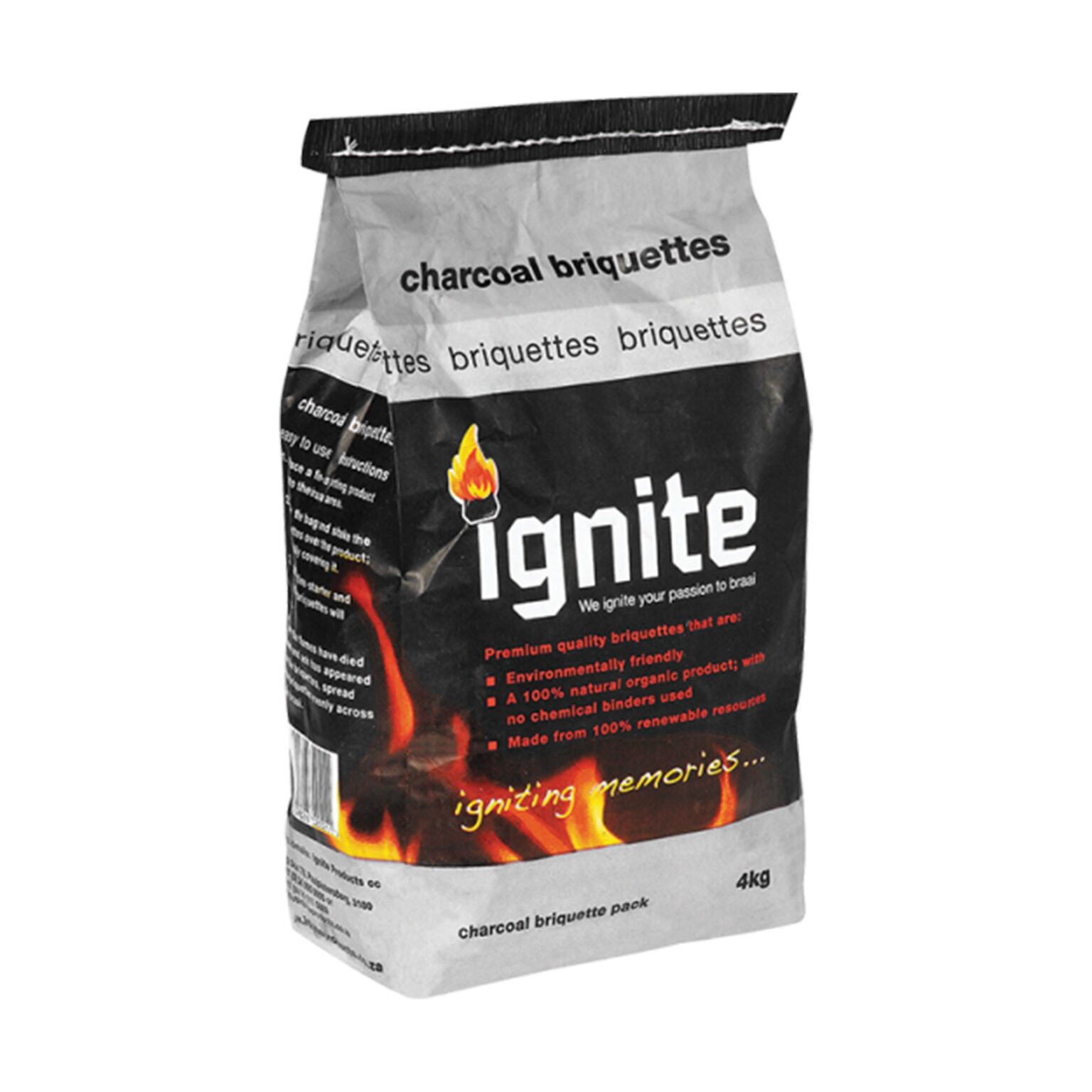 IGNITE CHARCOAL BRIQUETTE 4KG (TBD) - Hasmart