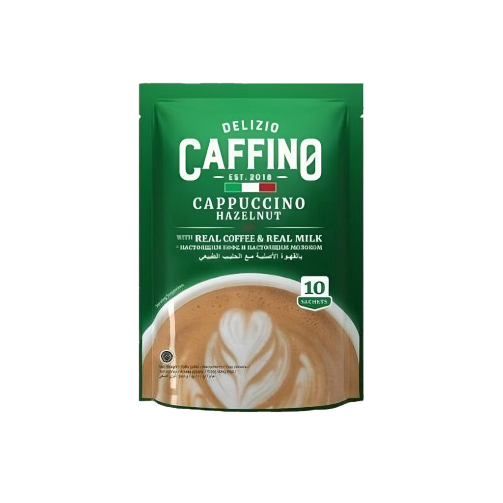 DELIZIO CAFFINO INSTANT CAPPUCCINO HAZELNUT 200g -10 SACHETS - Hasmart