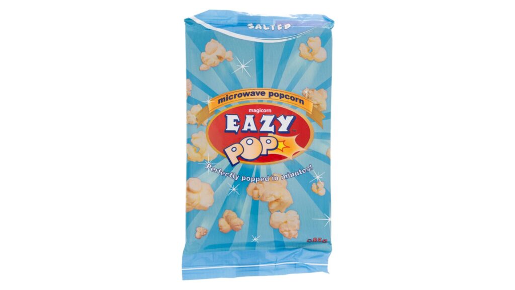 EAZY POP MICROWAVE POPCORN 85g SALT - Hasmart