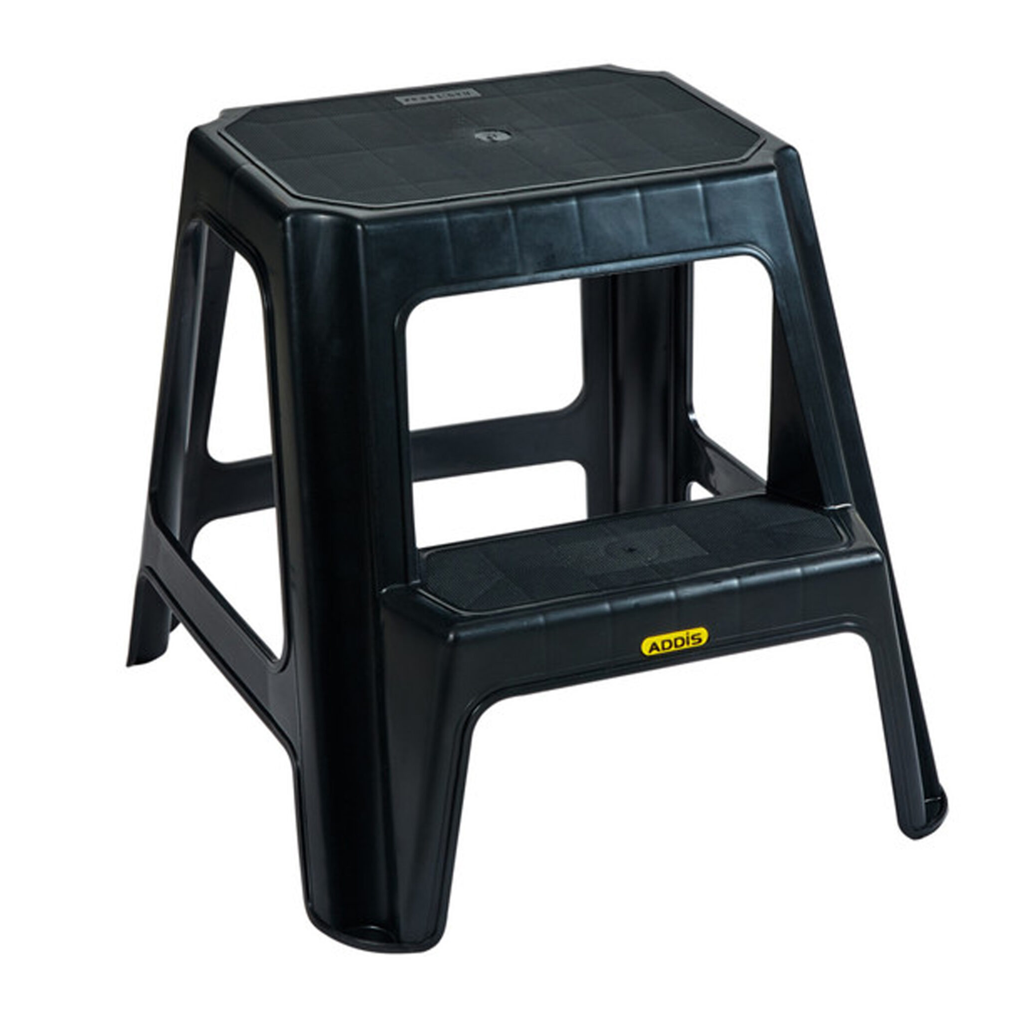 ADDIS DOUBLE STEP STOOL BLACK - Hasmart