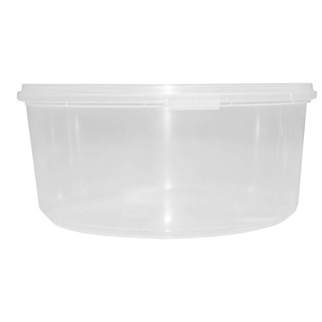 PLASTIC CLEAR TUB WITH TAMPER PROOF LID 1.5Lt - Hasmart