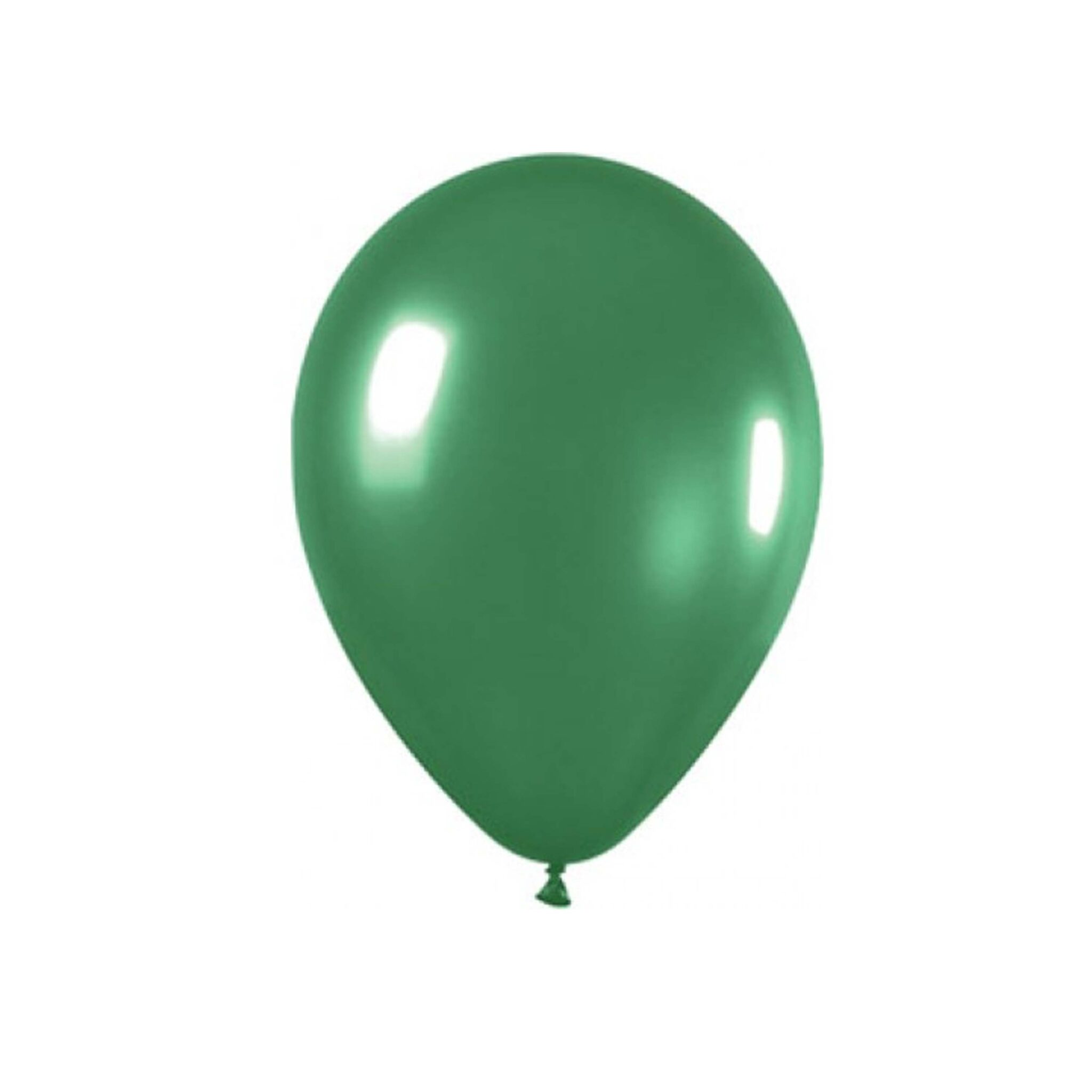 PACK (100) BALLOONS GREEN 12" HELIUM/AIR - Hasmart