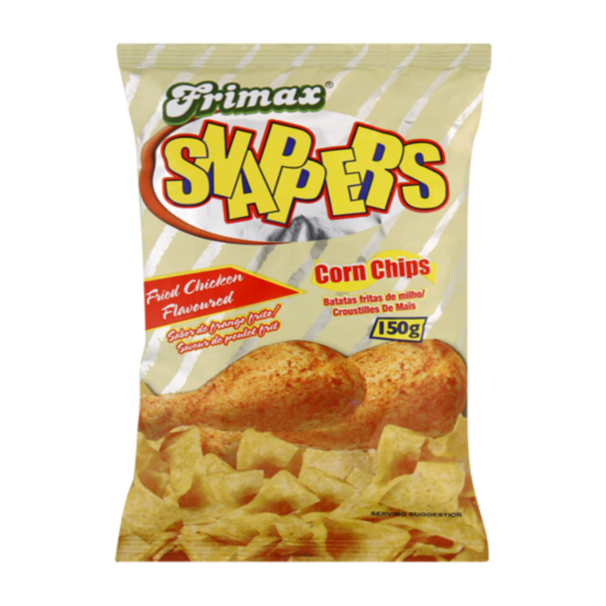 FRIMAX SNAPPERS FRIED CHICKEN FLAVOURED CORN CHIPS 150g - Hasmart