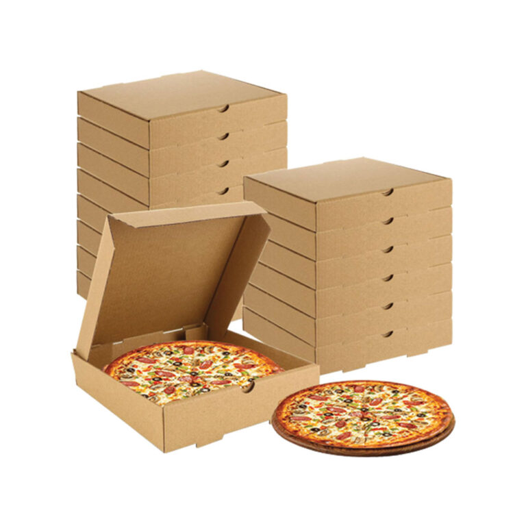 CORRUGATED PIZZA BOX LARGE 12" BROWN - Hasmart