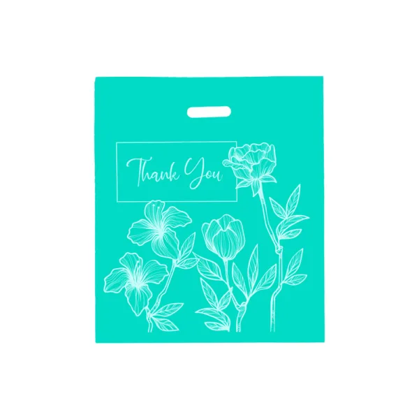 BOUTIQUE BAG HD TURQ. THANK YOU PRINT - Hasmart